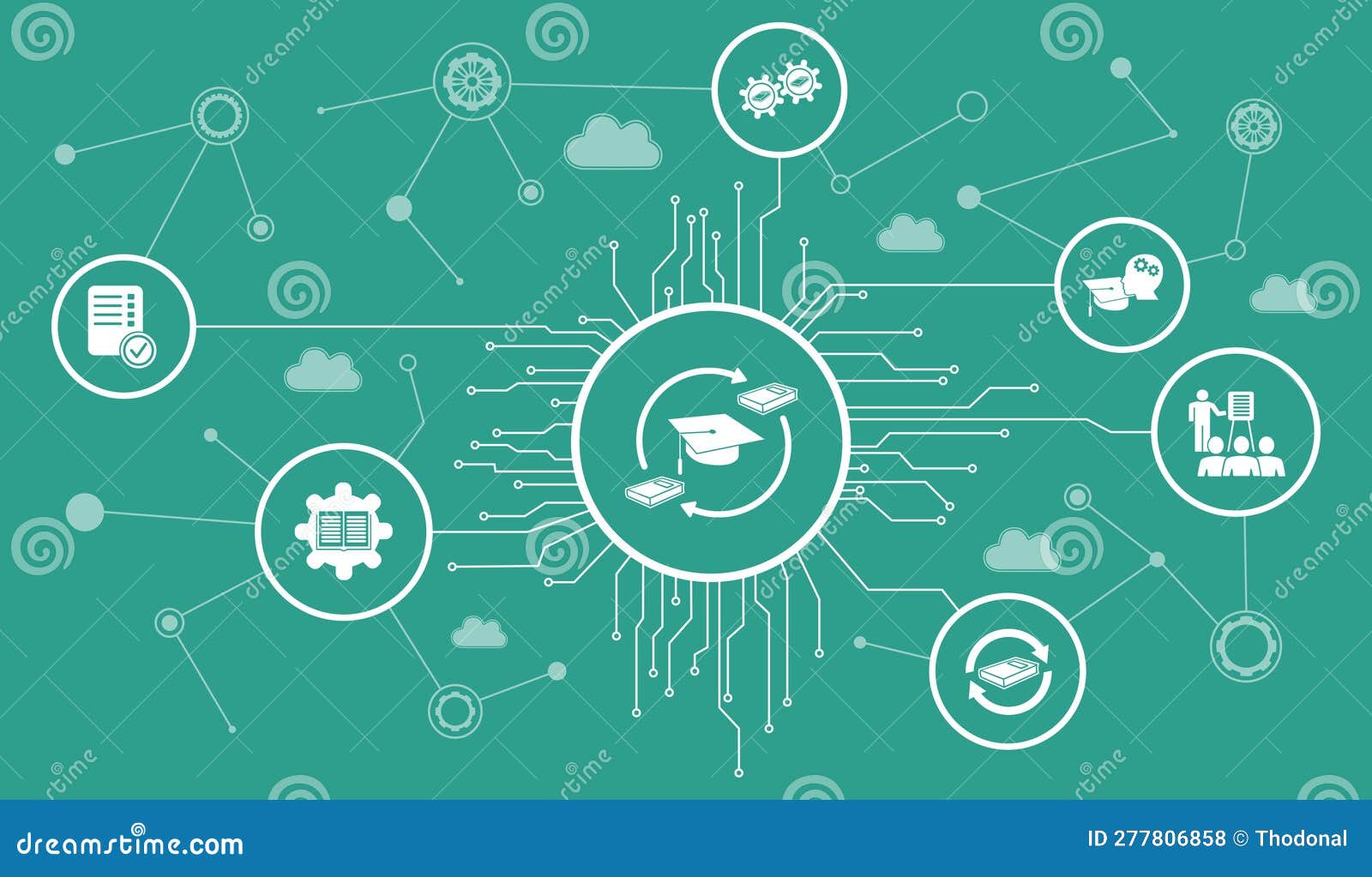 Concept of Continuing Education Stock Illustration - Illustration of ...