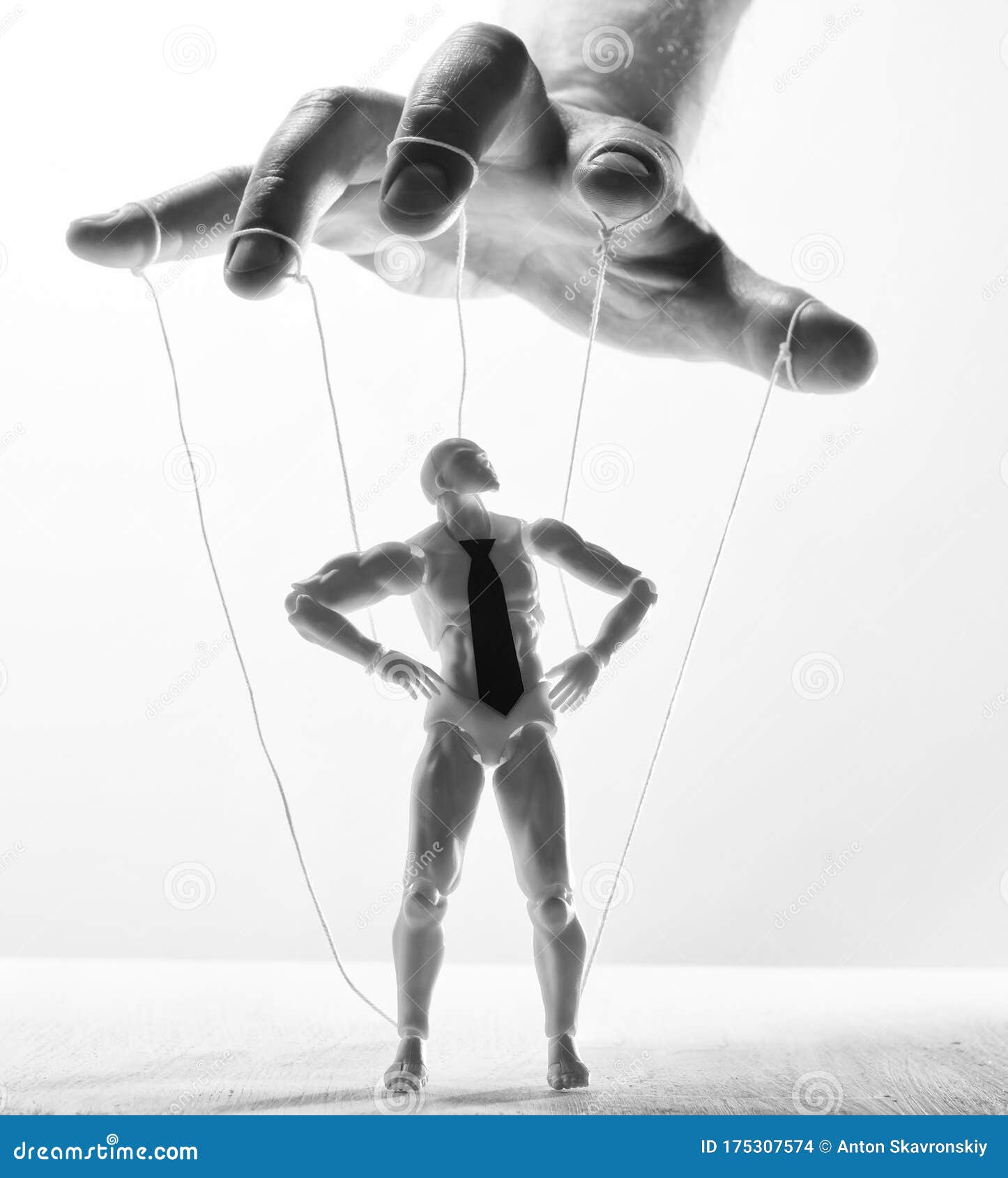Concept of control. stock photo. Image of marionette - 175307574