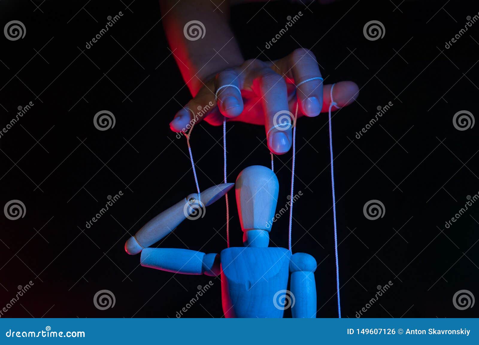 Concept of control. stock photo. Image of concept, marionette - 149607126