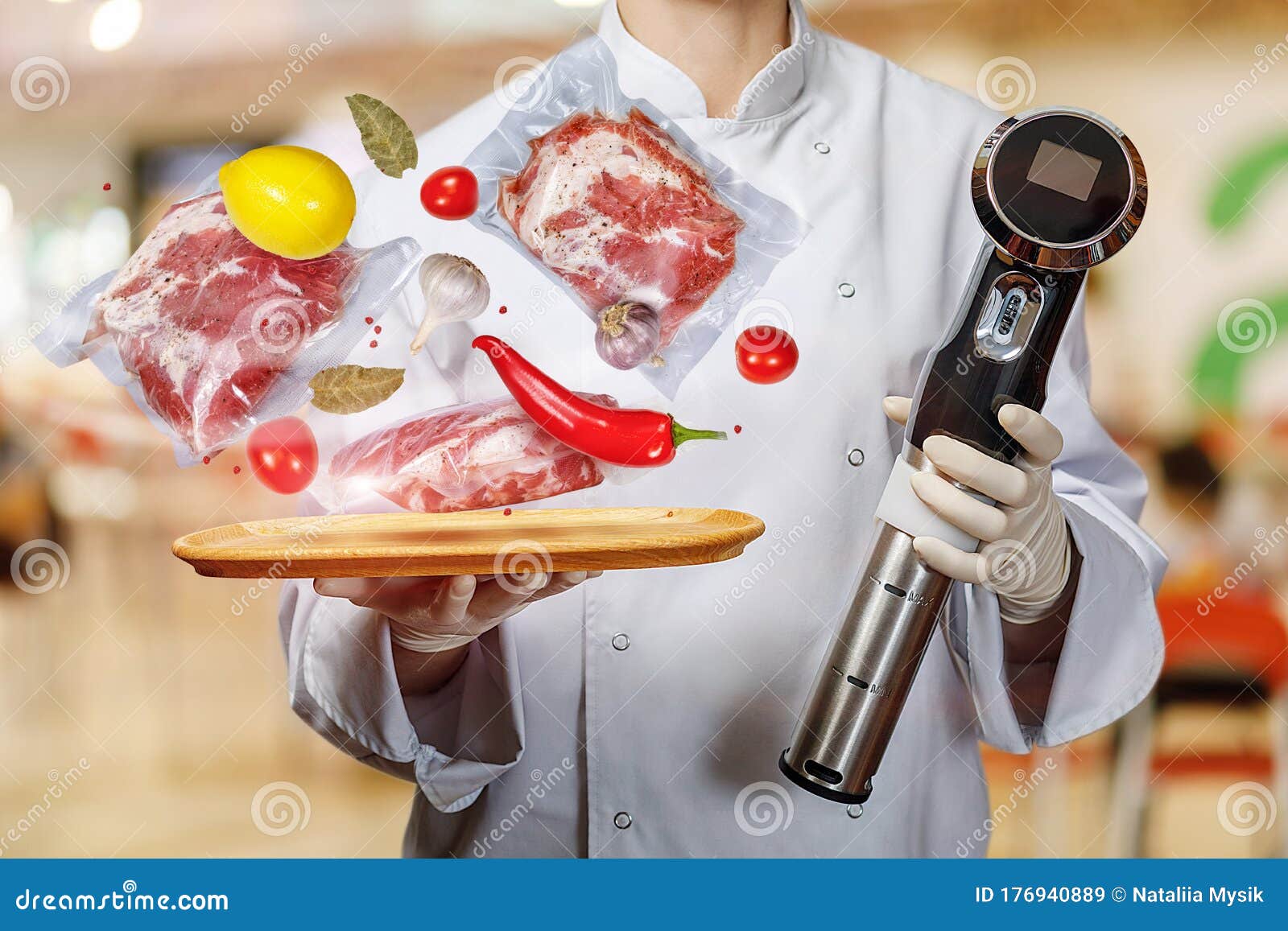 Concept of Cooking Food Using Sous Vide Technology Stock Image - Image ...
