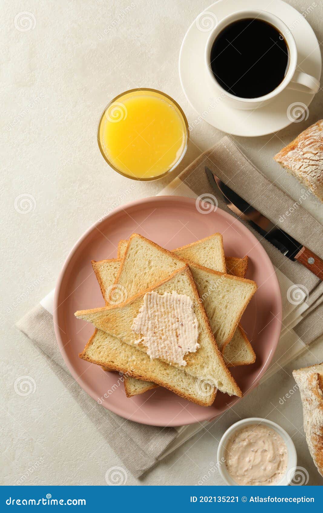 Concept of Cooking Toasts on White Table Stock Image - Image of healthy ...