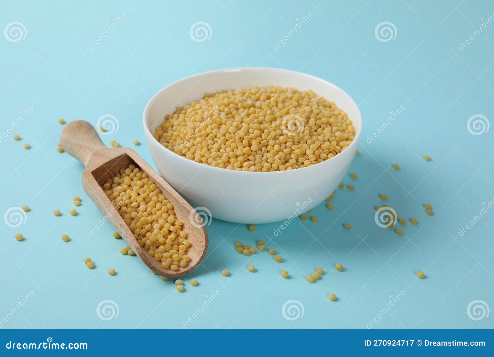 Concept of Cooking, Uncooked Ptitim, Cooking Ptitim Stock Image - Image ...