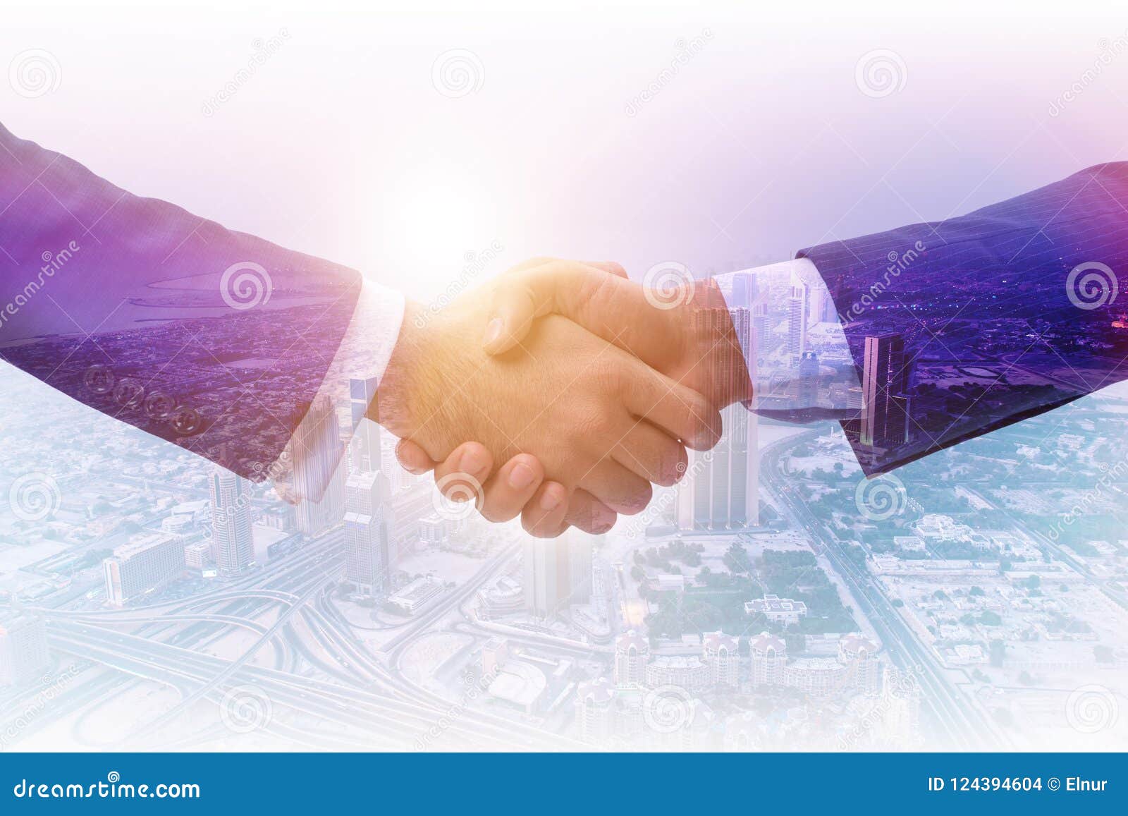The Concept of Cooperation with Handshake Stock Photo - Image of ...