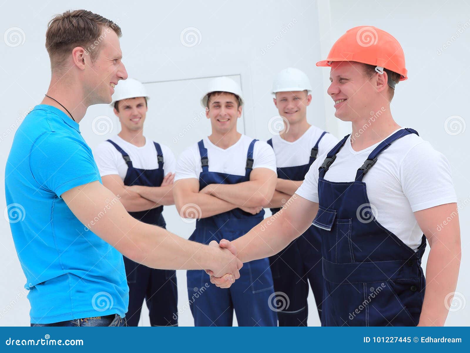 Handshake of the Architect and Engineer Stock Image - Image of engineer ...