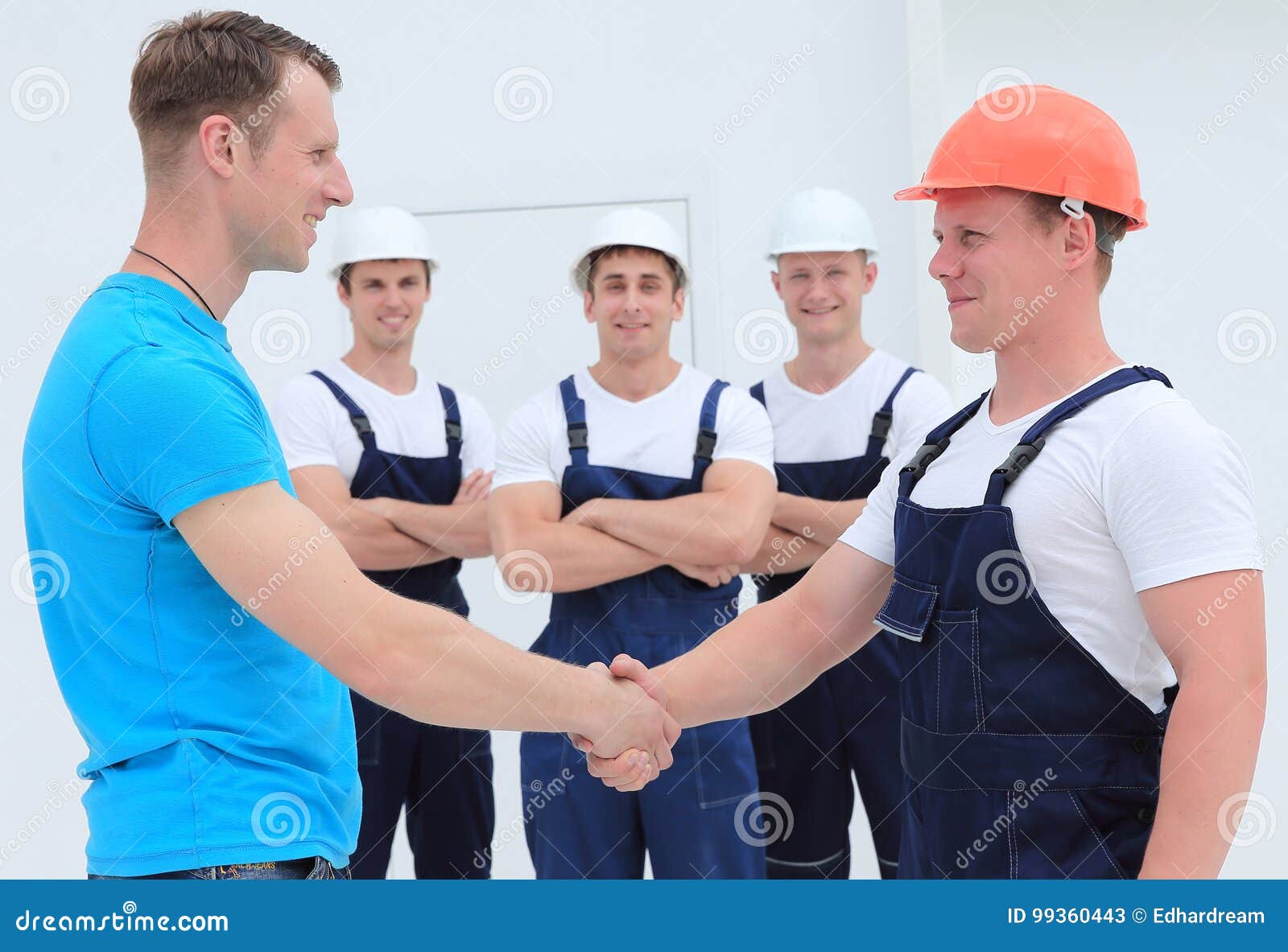 Handshake of the Architect and Engineer Stock Image - Image of industry ...