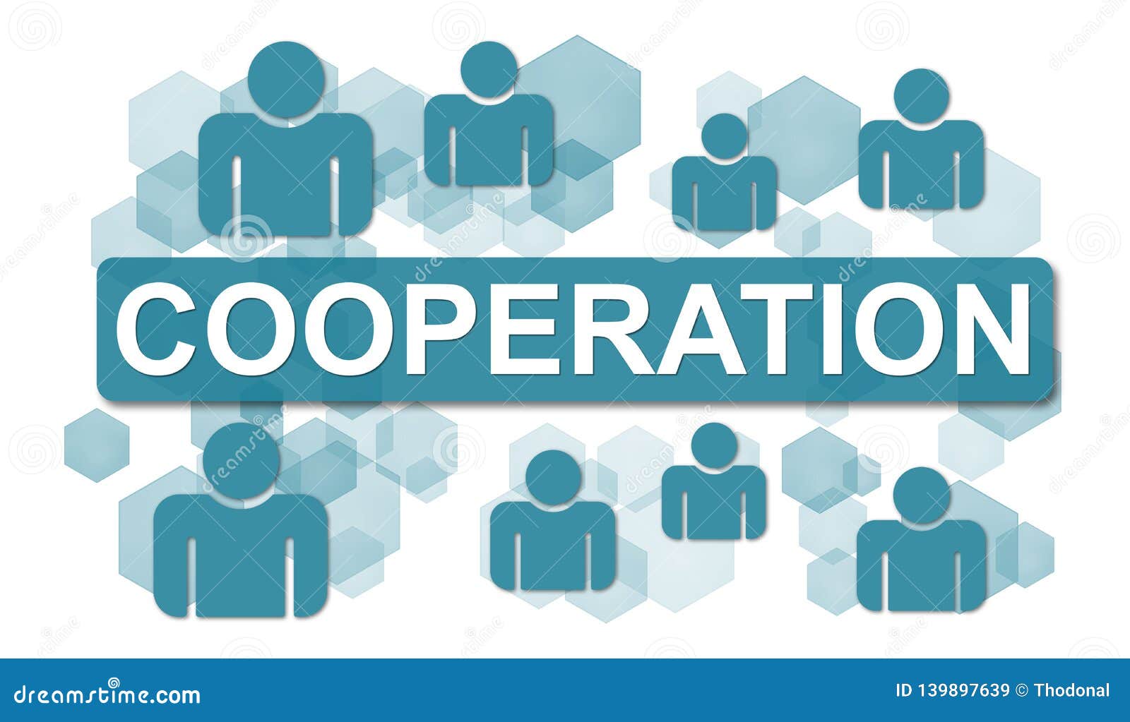 Concept of cooperation stock illustration. Illustration of partnership ...