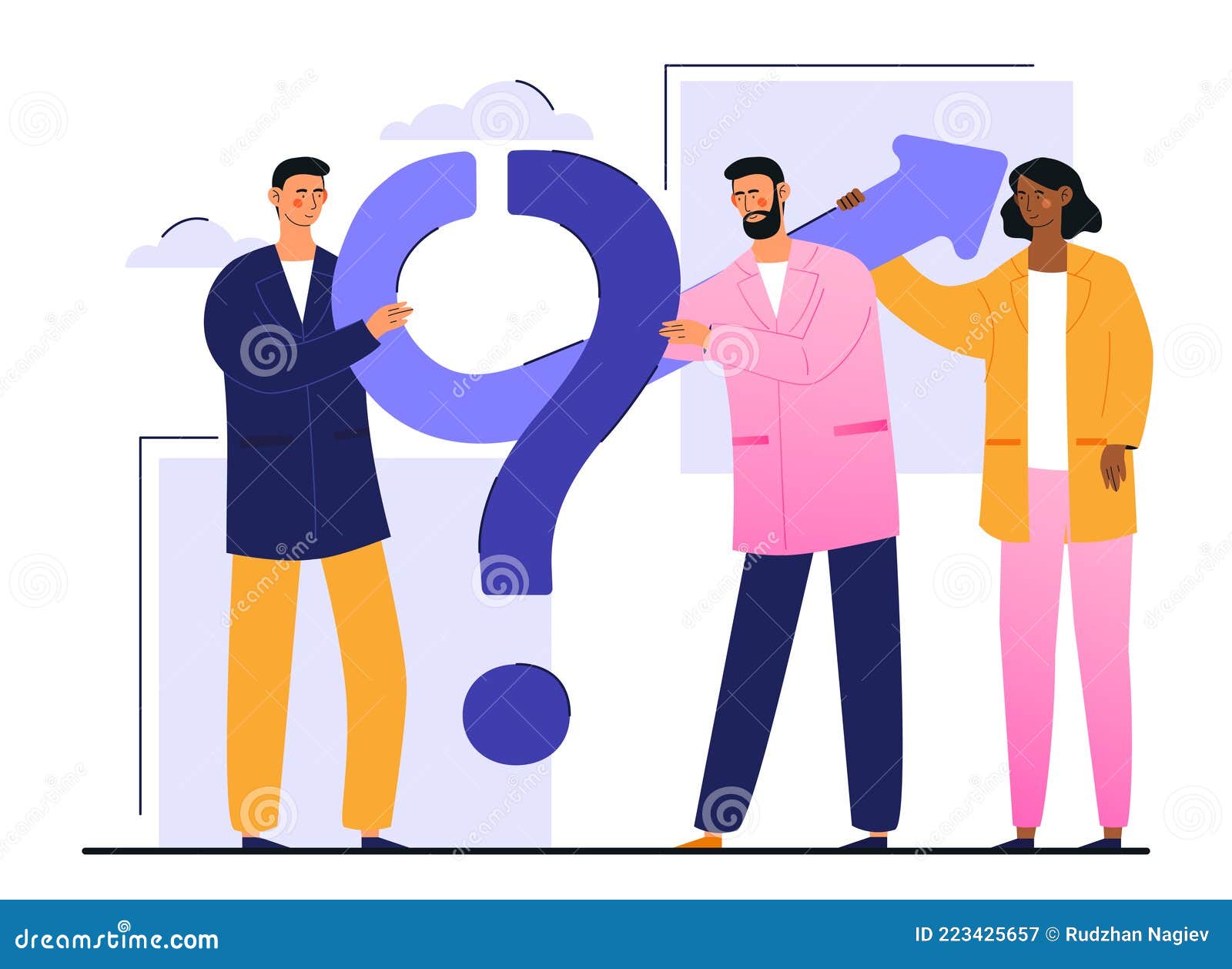 The Concept of Cooperation To Solve Problems and Issues Stock Vector ...