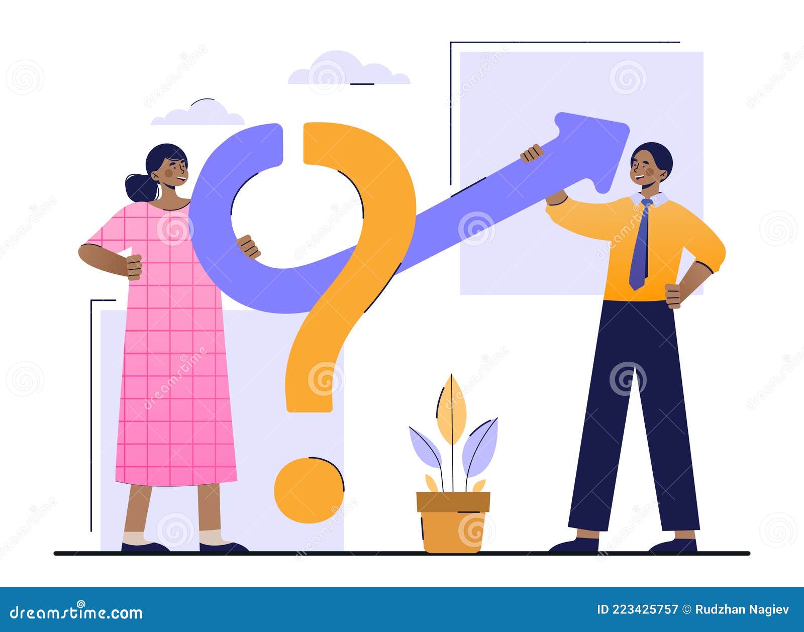 The Concept of Cooperation To Solve Problems and Issues Stock Vector ...