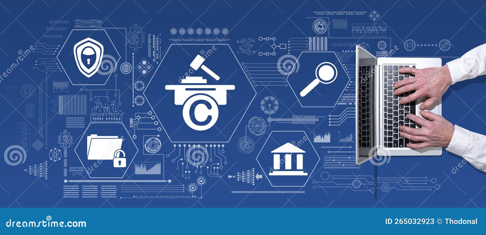 Concept of copyright stock image. Image of symbol, product - 265032923