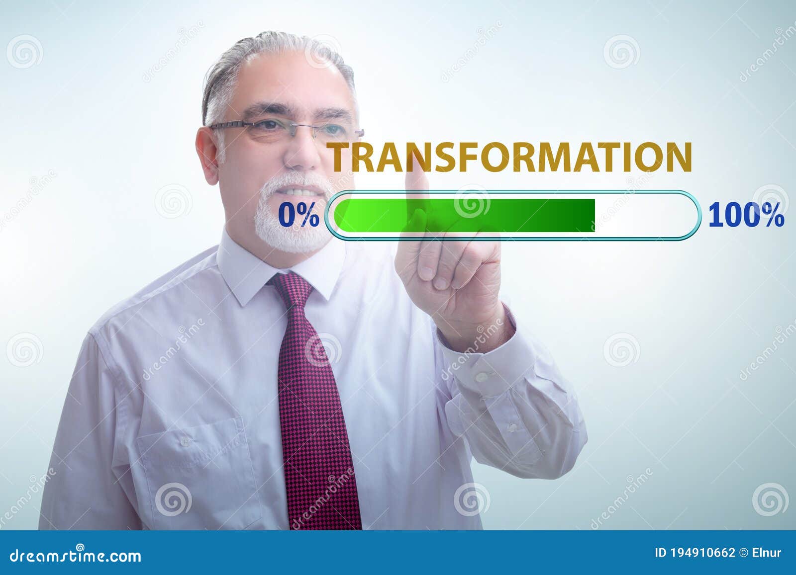 Concept of Corporate Business Transformation Stock Photo - Image of ...
