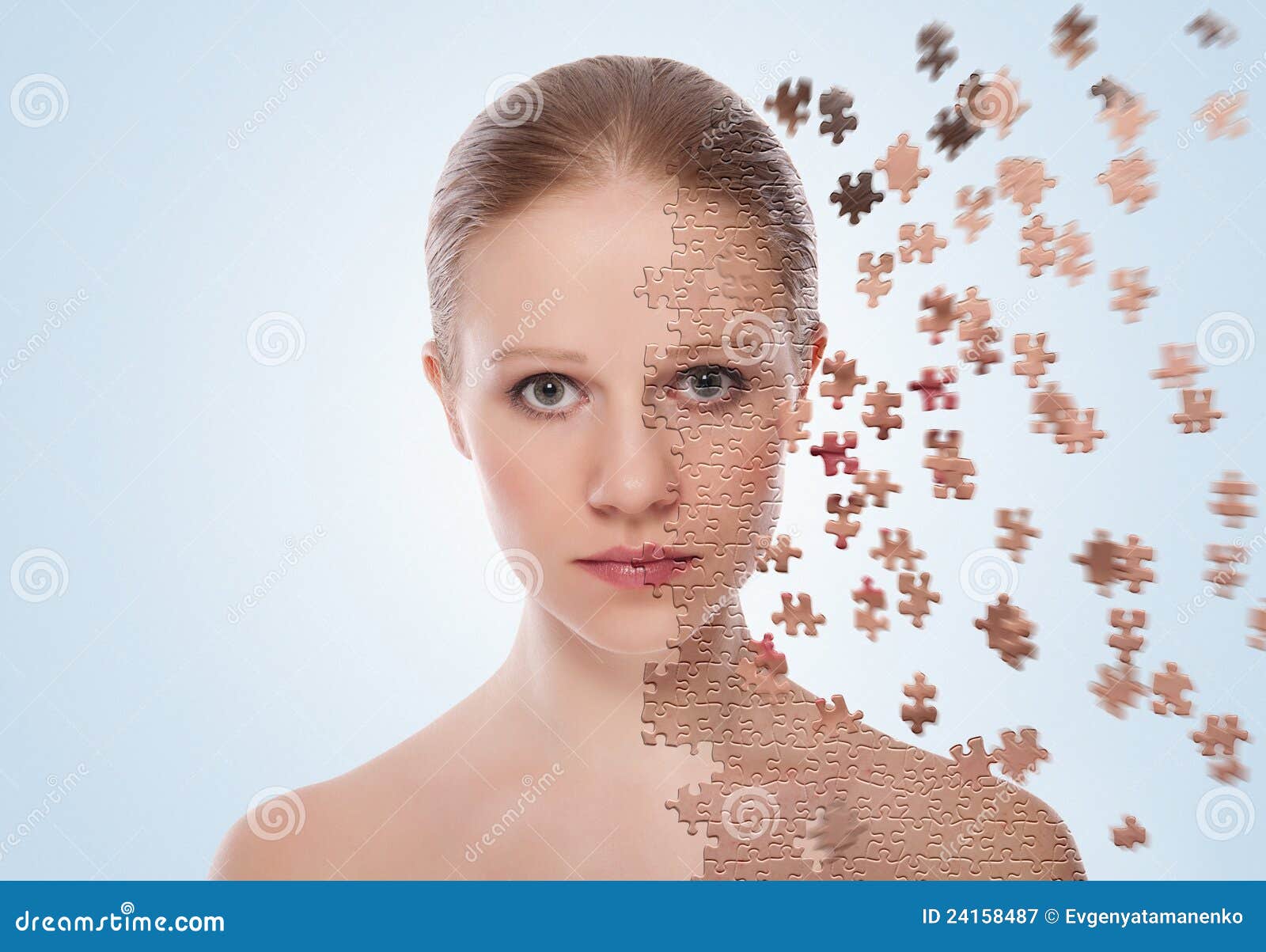 Concept of Cosmetic Effects, Treatment, Skin Care Stock Image - Image ...