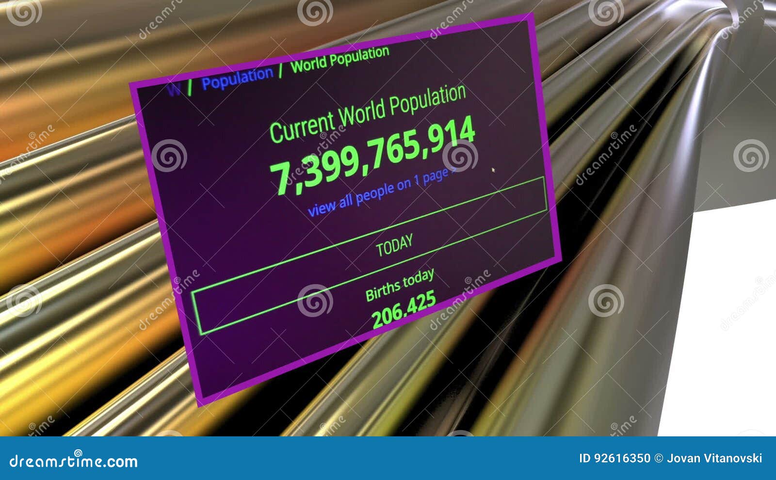 Concept of Counting World Population Stock Footage - Video of ...