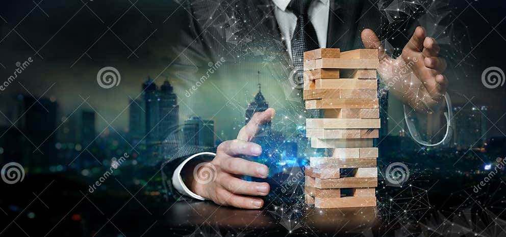 The Concept of Creating a Complex Business Structure Stock Photo ...