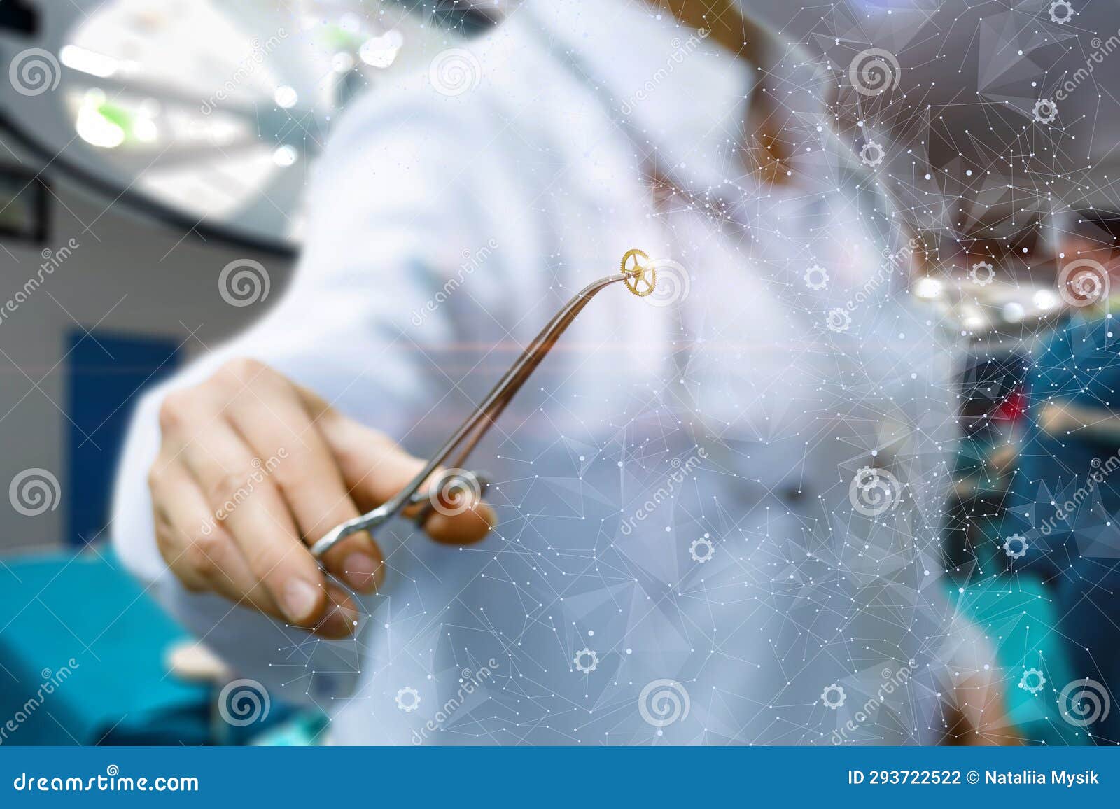 Concept of Creating Technology and Treatment Mechanisms Stock Photo ...