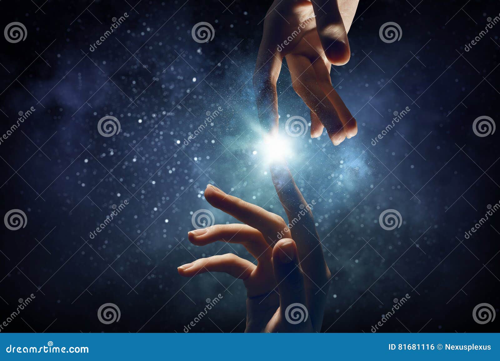 Concept of Creation and Interaction Stock Photo - Image of hope ...