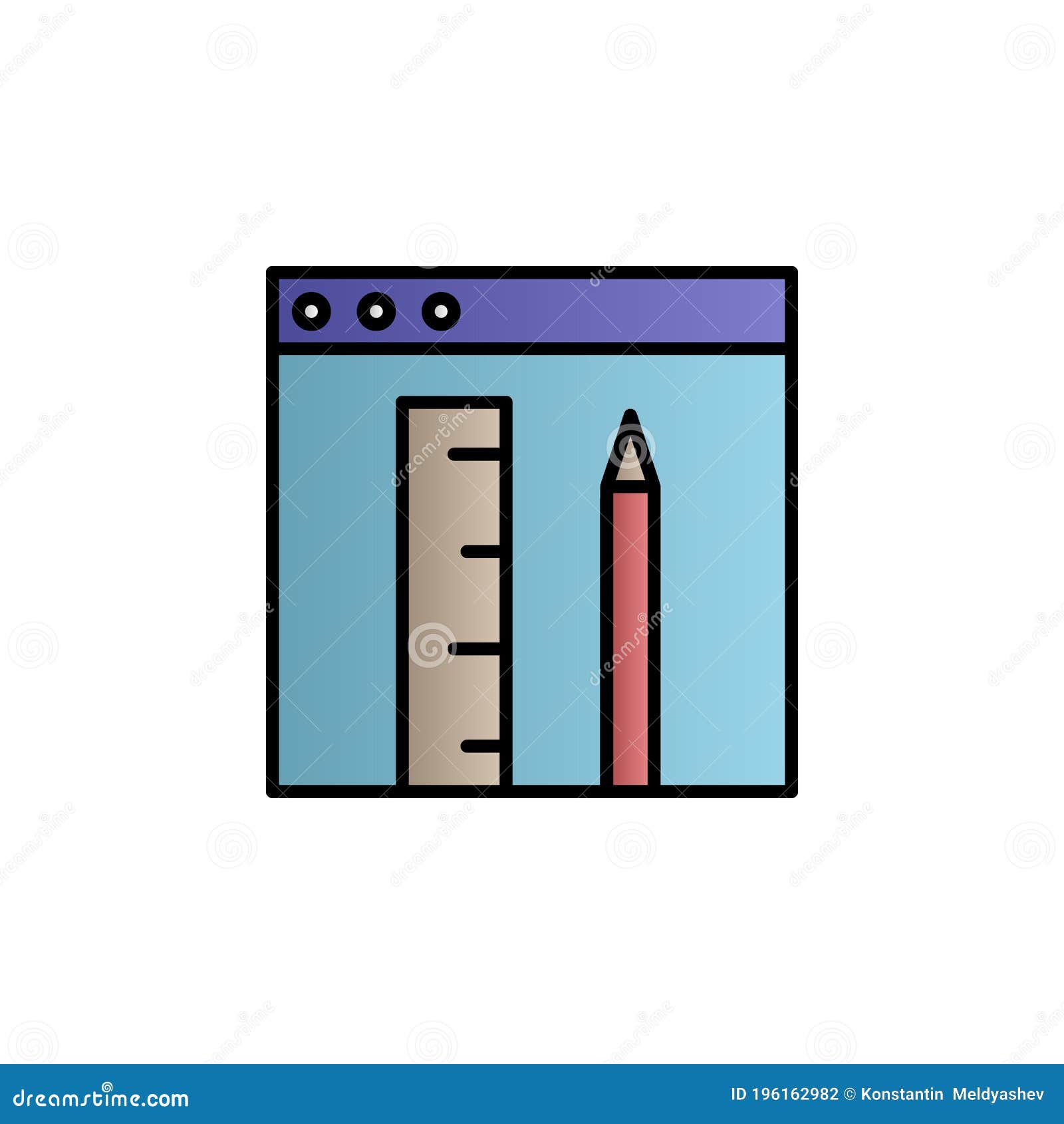 Concept, Creative Color Gradient Vector Icon Stock Illustration ...