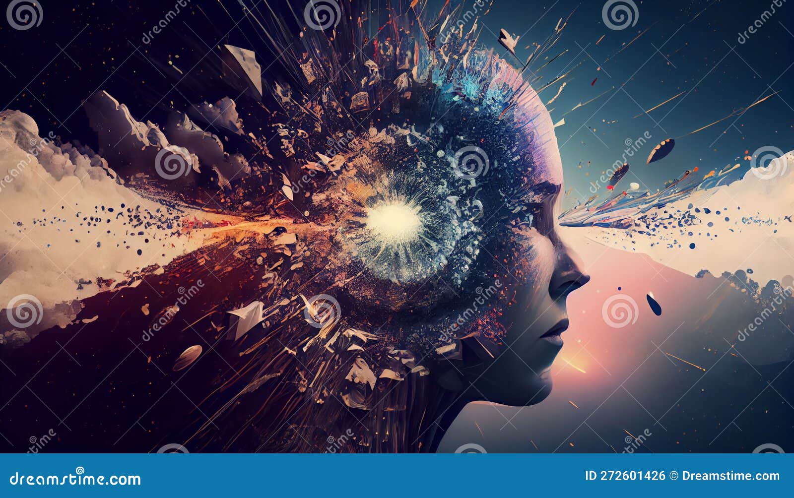 Concept of Creative Ideas and Artistic Expression. Illustrated through ...