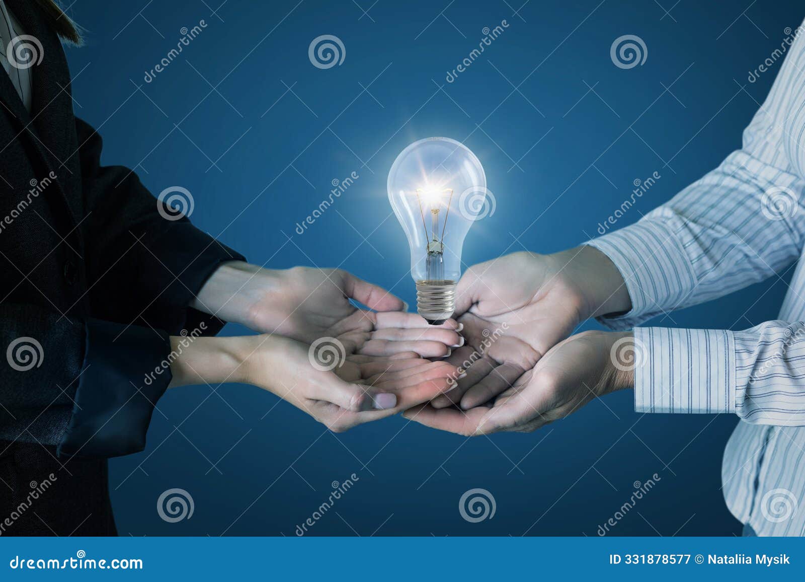 The Concept of Creative Teamwork To Achieve Creative Success Stock ...