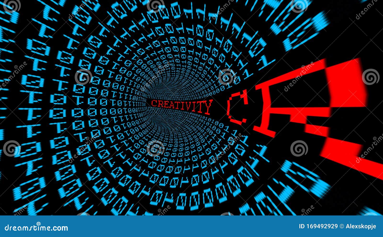 Creativity matrix tunnel stock illustration. Illustration of creative ...