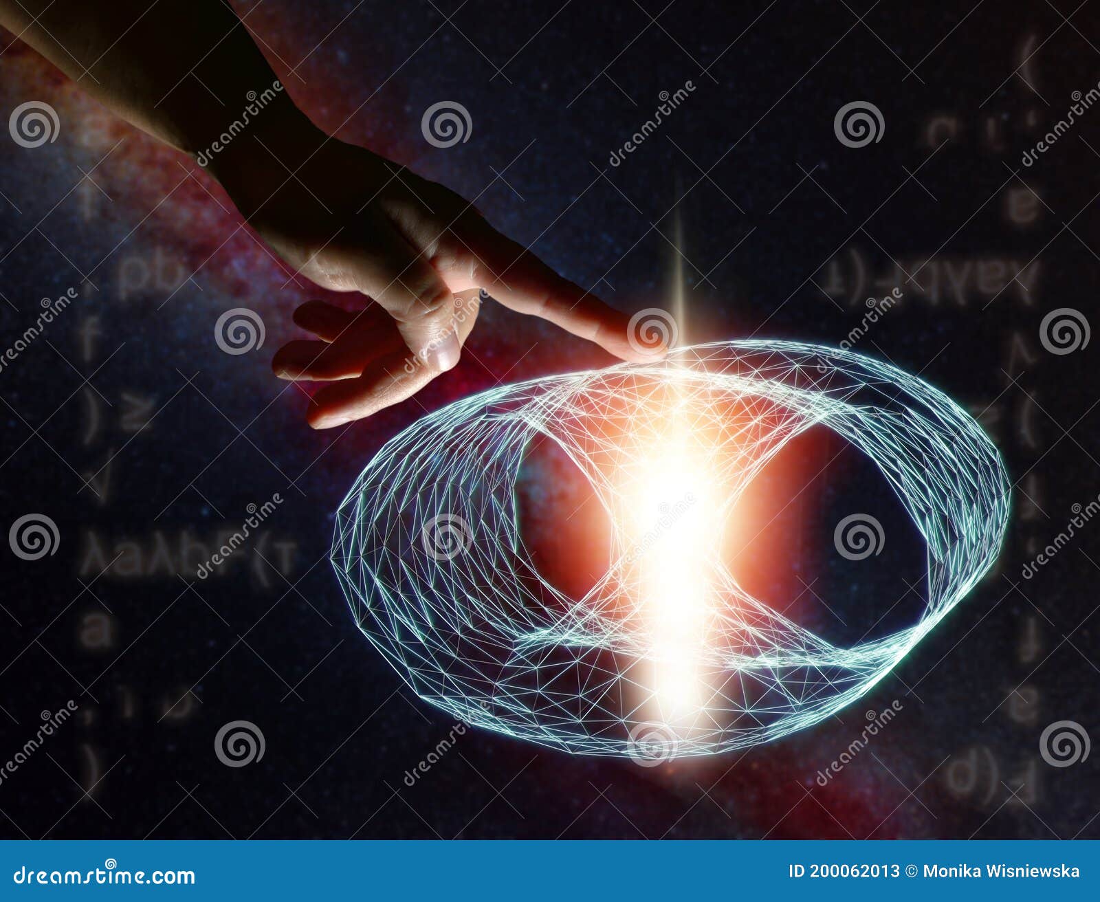 Concept of Crossing the Space-time Barrier Stock Image - Image of space ...