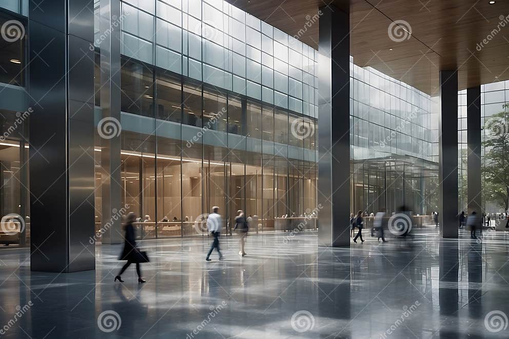 A Concept of a Crowded Office Area Stock Illustration - Illustration of ...