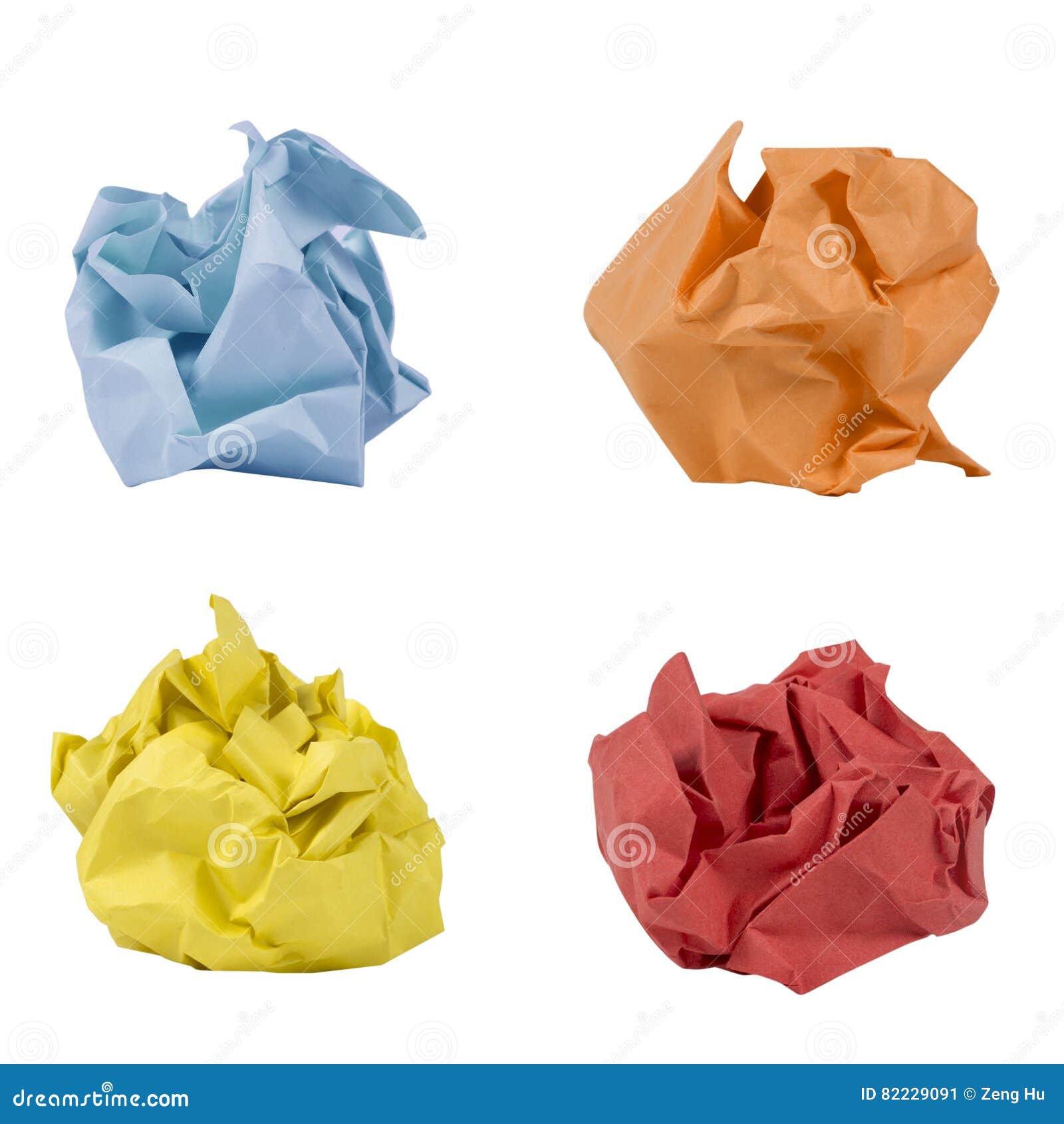 Concept Crumpled Paper Ball Stock Image - Image of paper, brainstorming ...