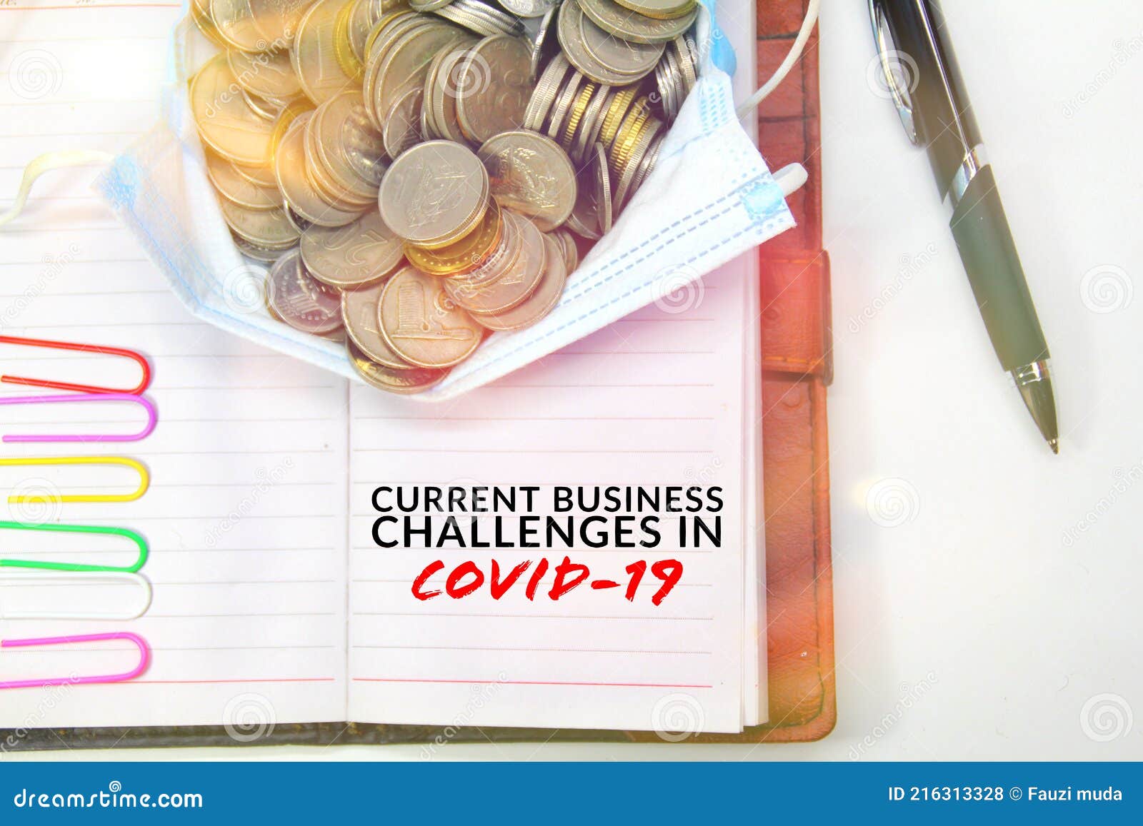 Concept of Current Business Challenges in Covid 19 Stock Photo - Image ...