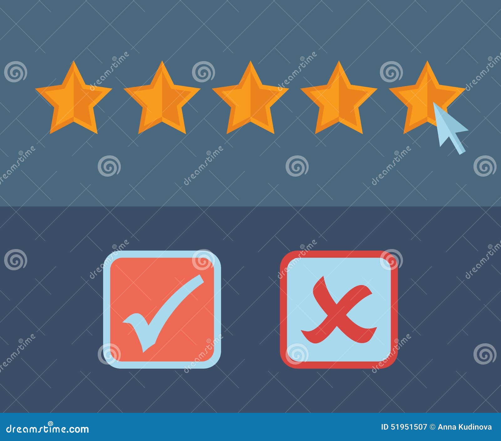 Concept for Customer Review. Check List Icons Stock Vector ...