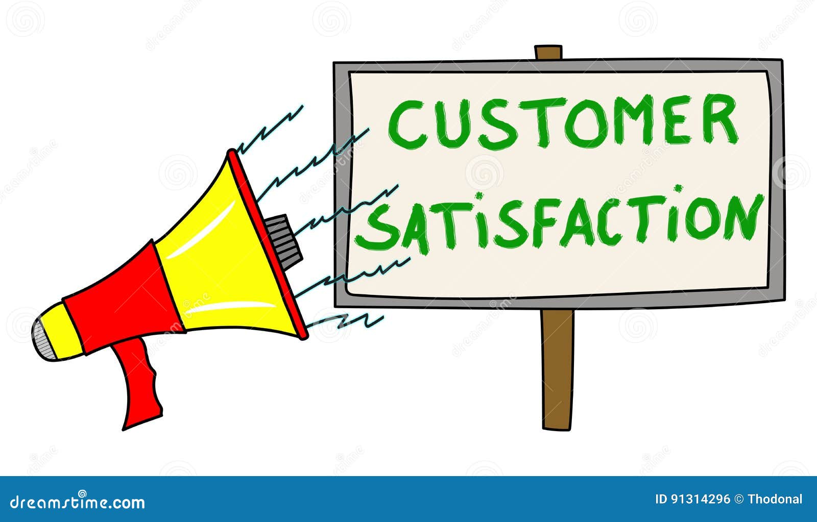 Concept of Customer Satisfaction Stock Illustration - Illustration of ...