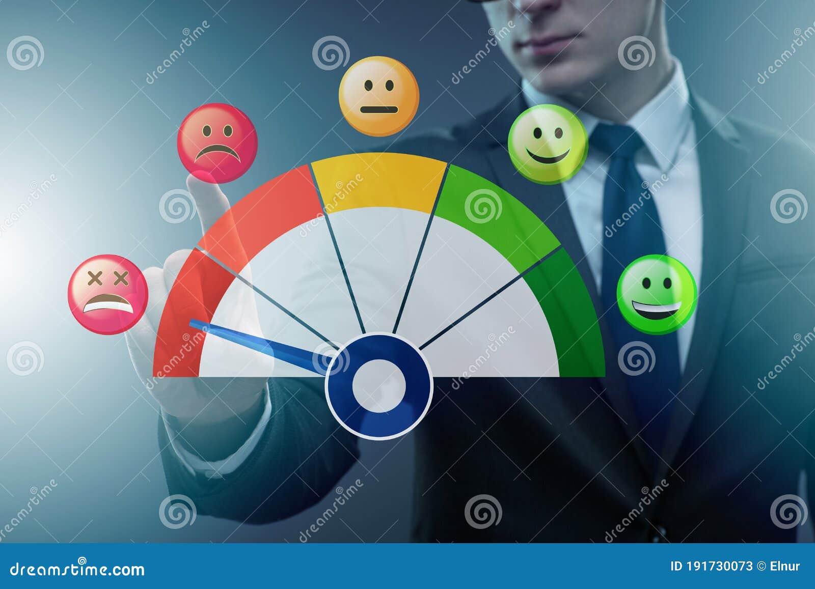 Concept of Customer Satisfaction with Meter Stock Image - Image of ...