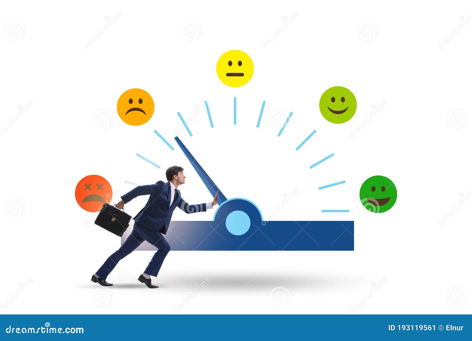 Concept of Customer Satisfaction with Meter Stock Image - Image of ...