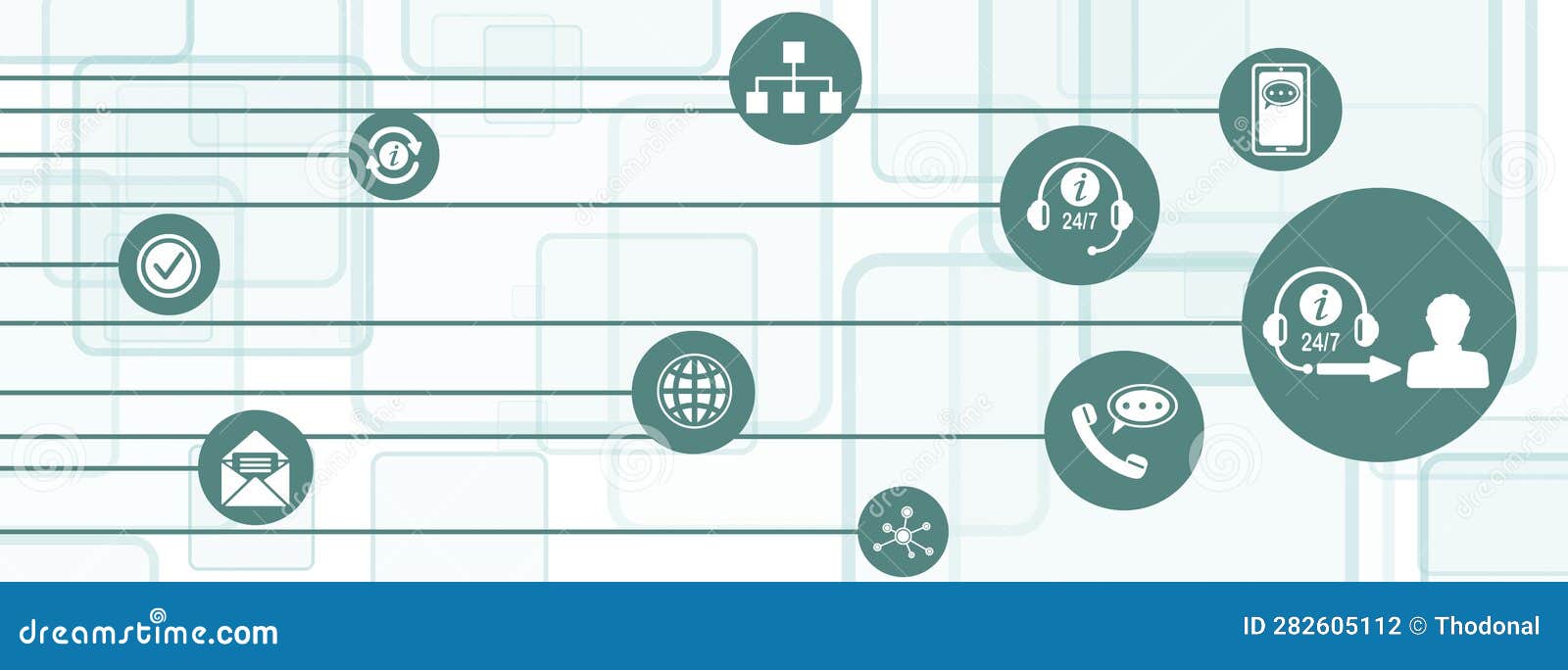 Concept of Customer Service Stock Illustration - Illustration of symbol ...
