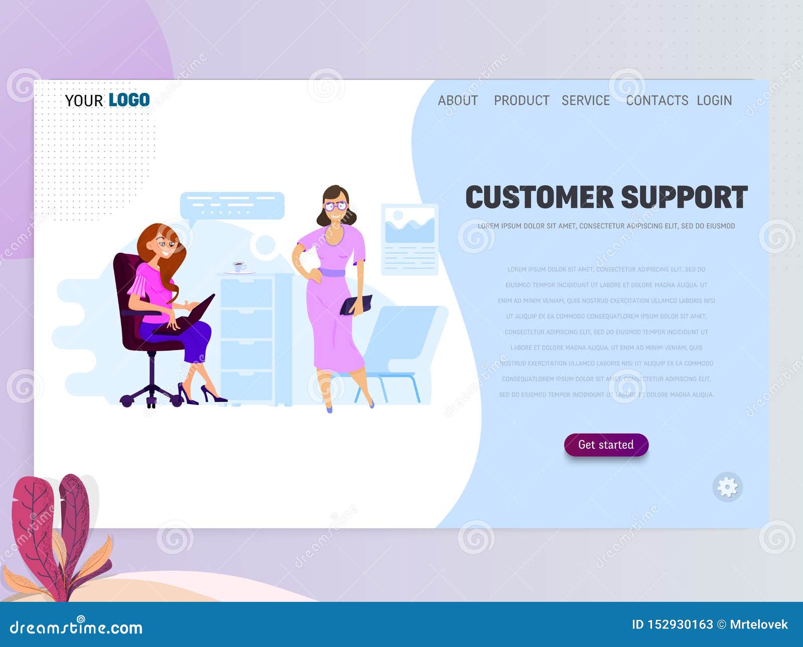Concept of Customer Service Department for Website or Web Page ...