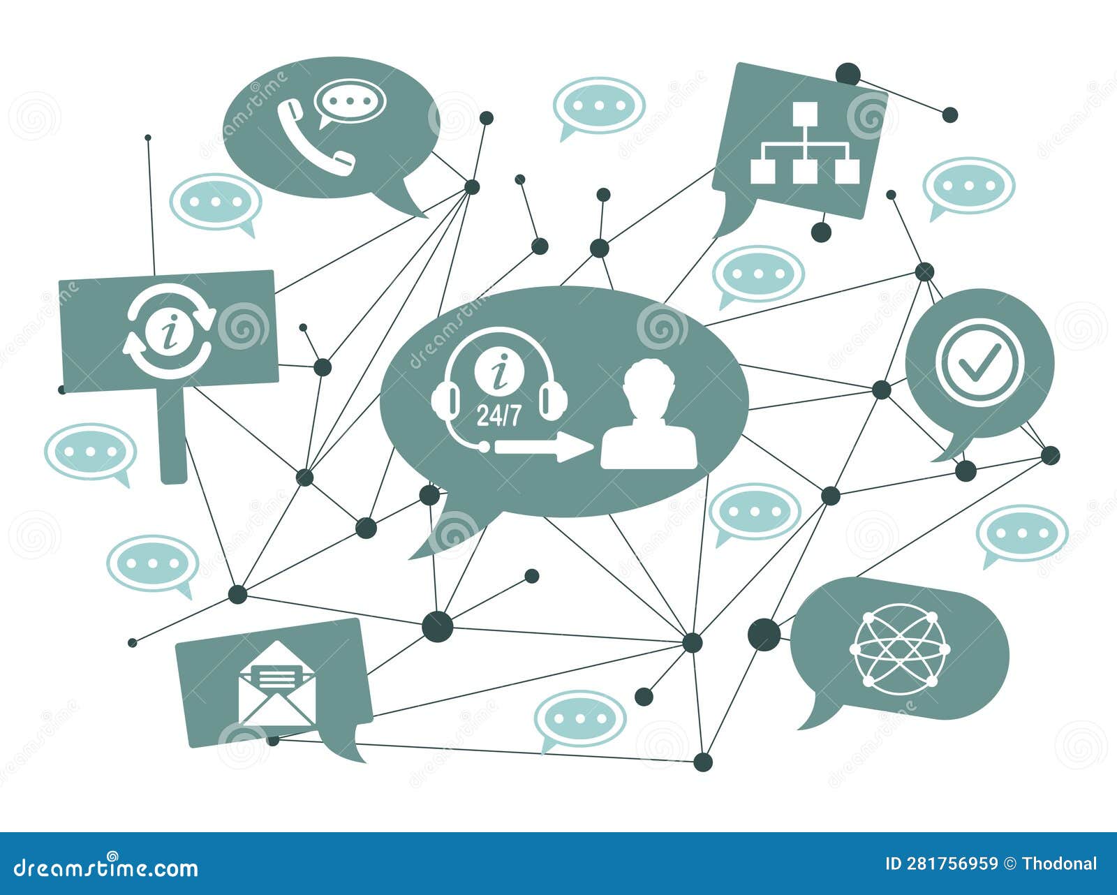 Concept of Customer Service Stock Illustration - Illustration of ...