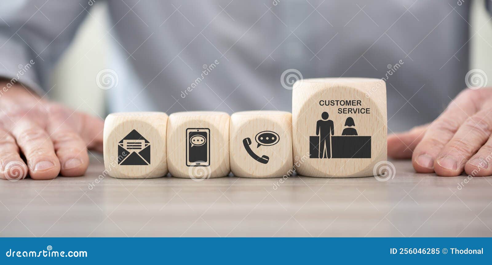 Concept of Customer Service Stock Image - Image of people, block: 256046285