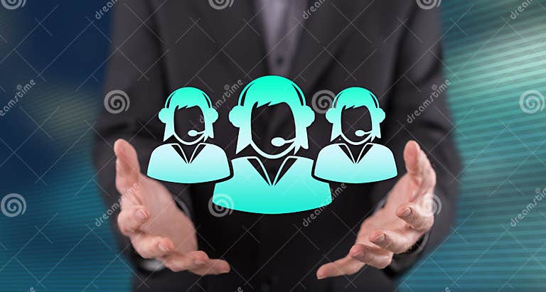 Concept of Customer Support Stock Image - Image of helpdesk ...