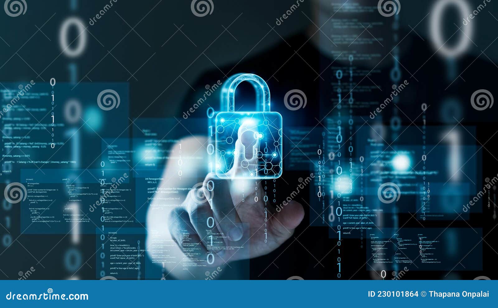 Concept Of Cyber Security Information Security And Encryption Secure Access To User S Personal