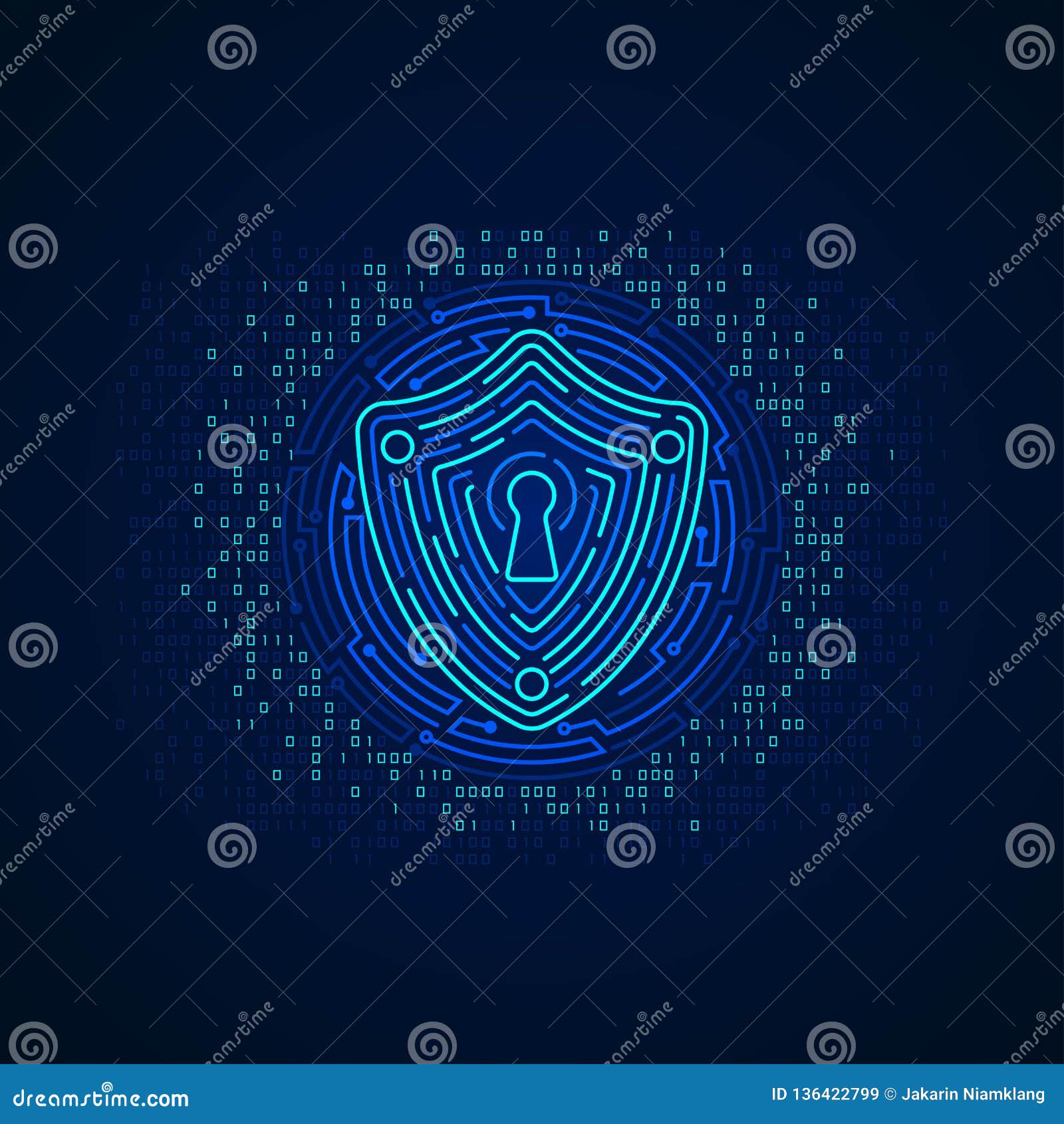 Cyber shield stock vector. Illustration of design, cyber - 136422799