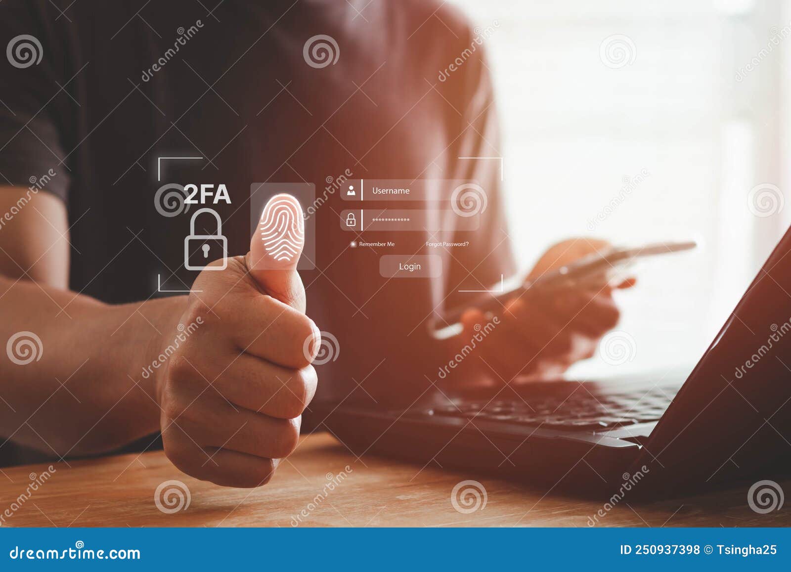 Concept Of Cyber Security In Two Step Verification Multi Factor Authentication Information