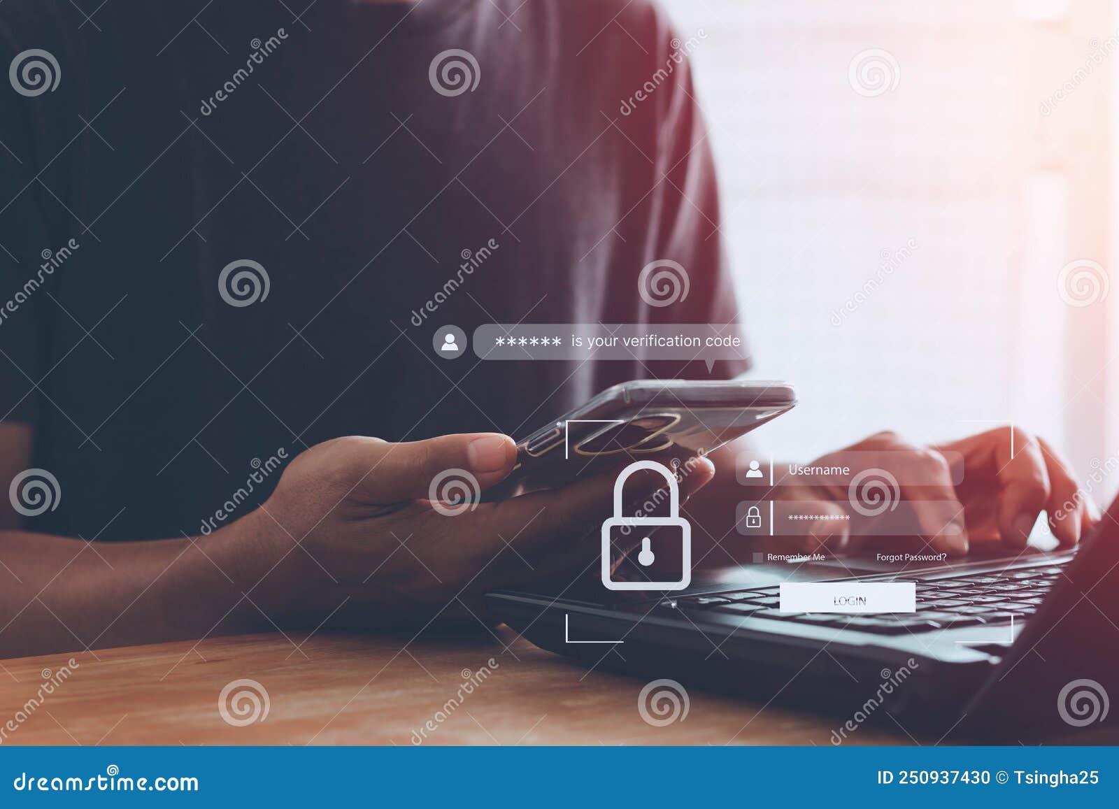 Concept Of Cyber Security In Two Step Verification Multi Factor Authentication Information