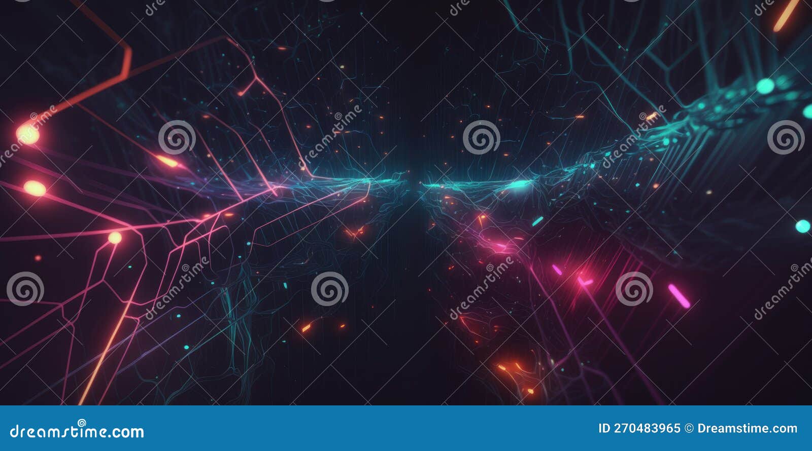 Concept Of Cyberspace Neural Network And Big Data Processing Algorithms Abstract Background