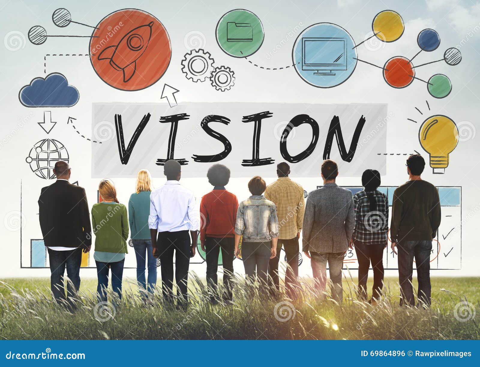 Concept D'entreprise De Cible De Croissance D'affaires De Vision Photo ...