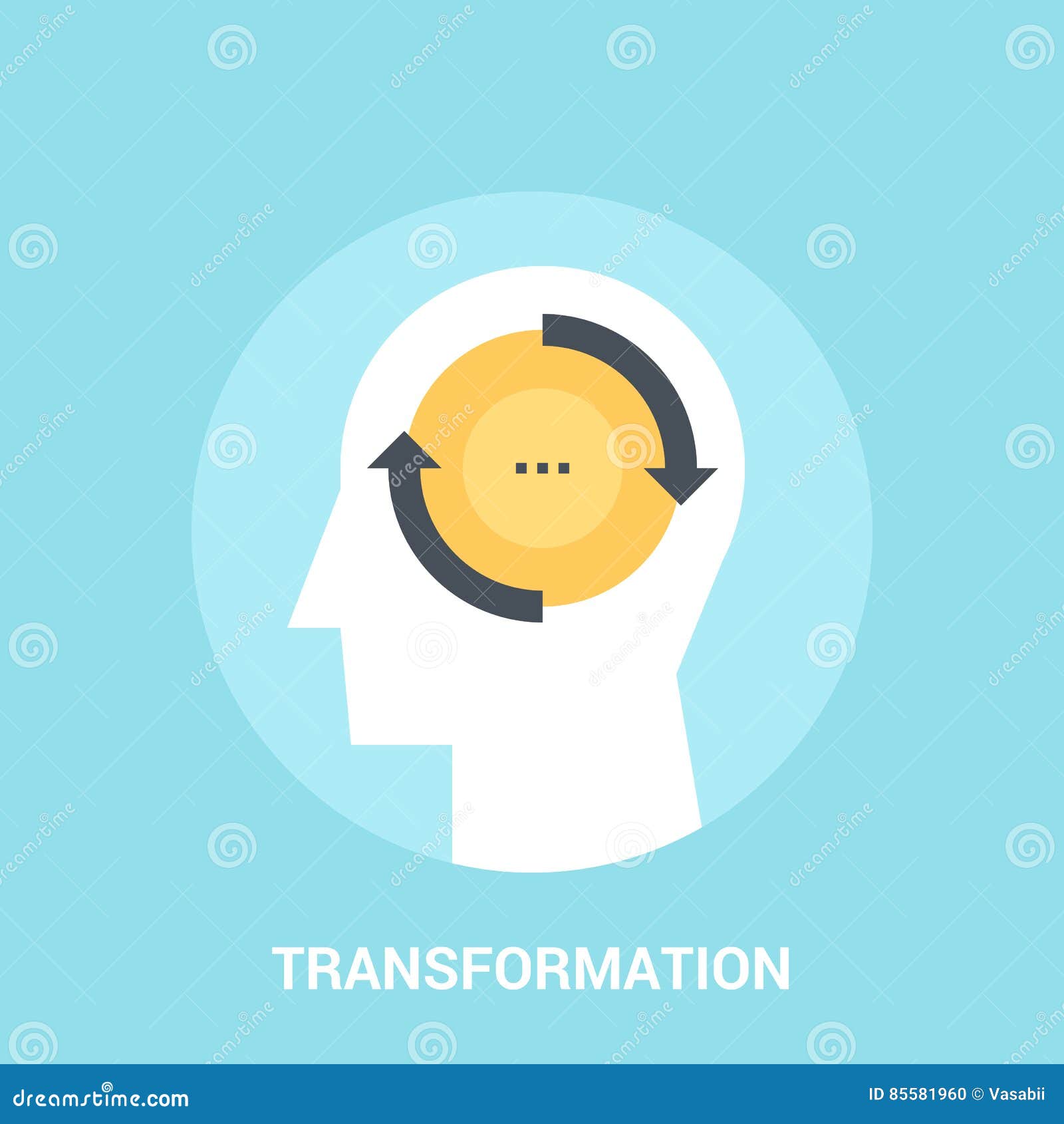 Concept D'icône De Transformation Illustration de Vecteur ...