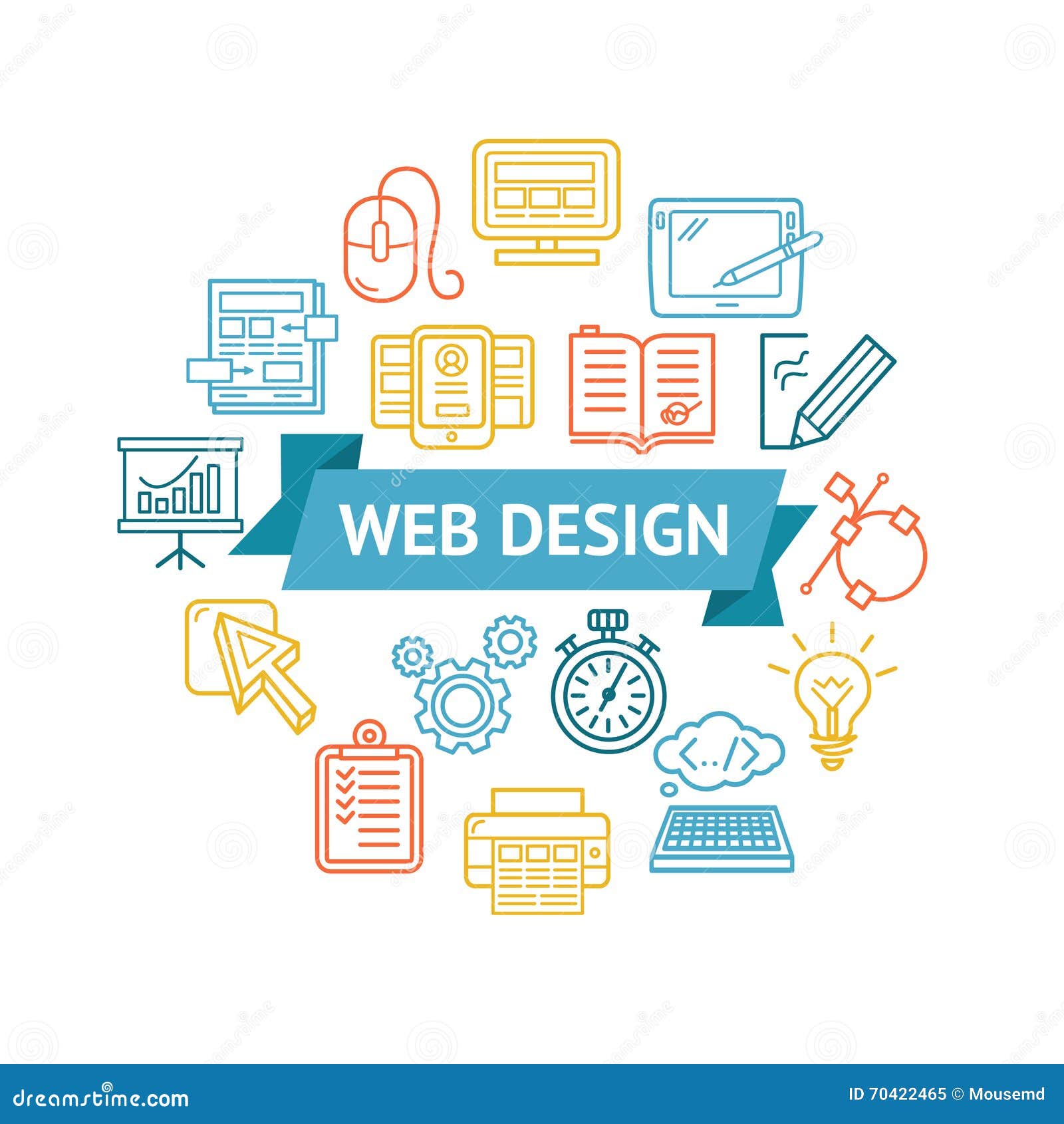 Concept D'icône De Web Design Vecteur Illustration de Vecteur ...