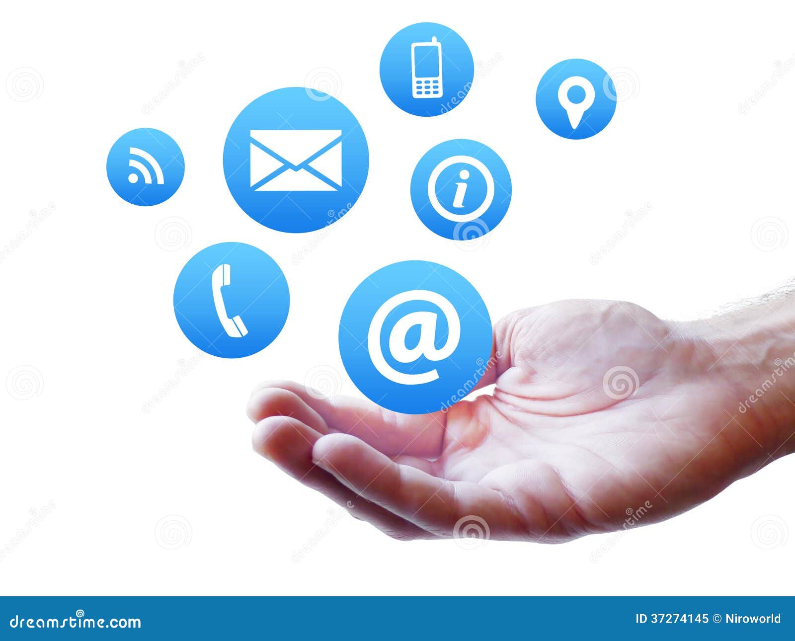 Concept D'icônes De Page De Contact De Site Web Image stock - Image du ...