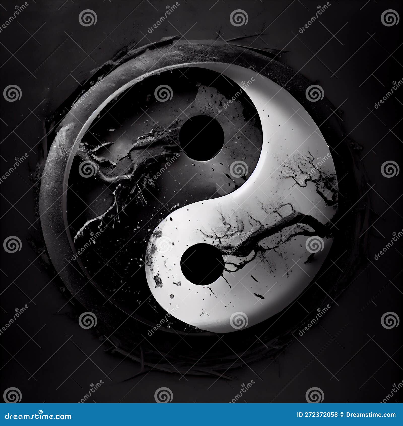 Yang And Yin In A Balanced Life - Pictured As Words Yang,yin In Hands ...