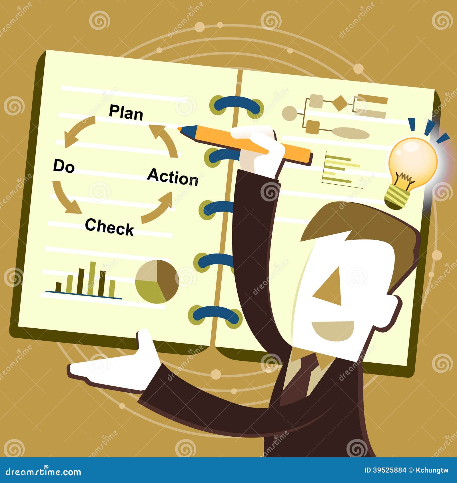 Concept D'illustration De La Planification Illustration de Vecteur ...