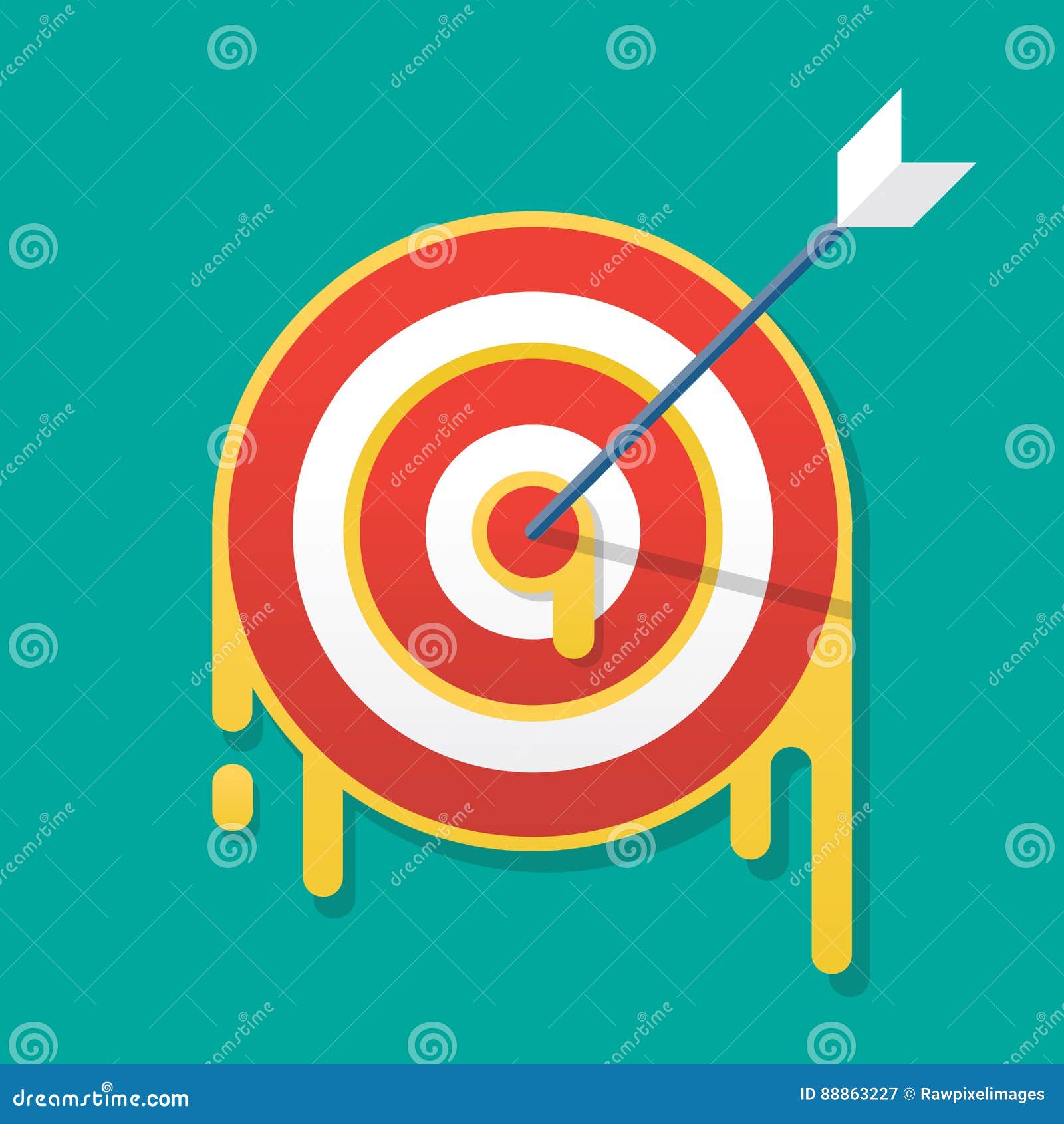 Concept D'illustration De Vecteur D'icône De Cible De Cible ...