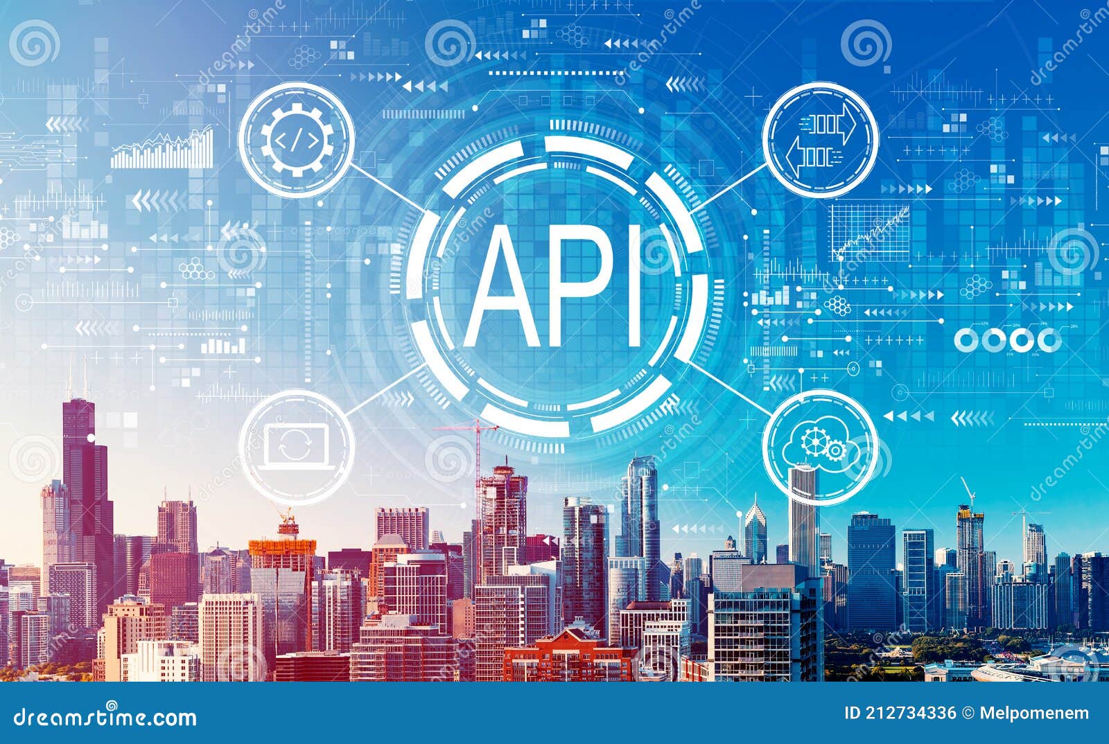 Concept D'interface De Programmation D'application Api Avec Le Centre ...