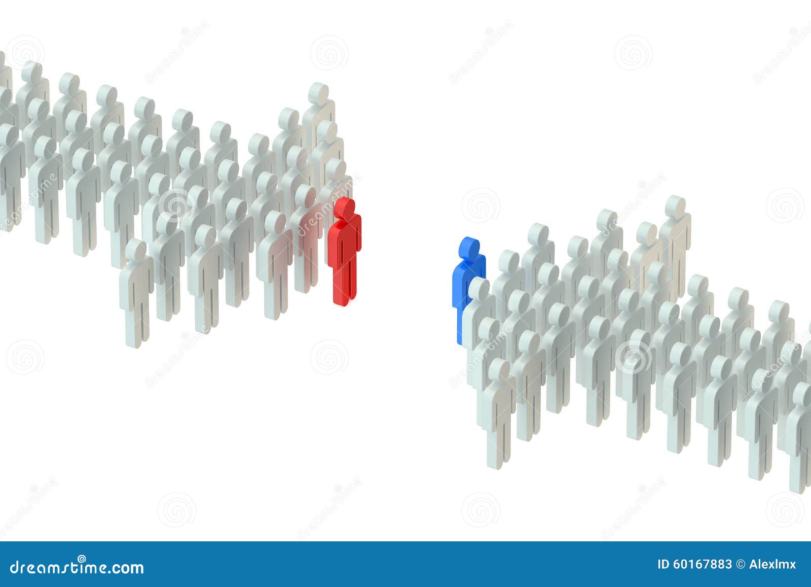 Concept d'opposition illustration stock. Illustration du opposition ...